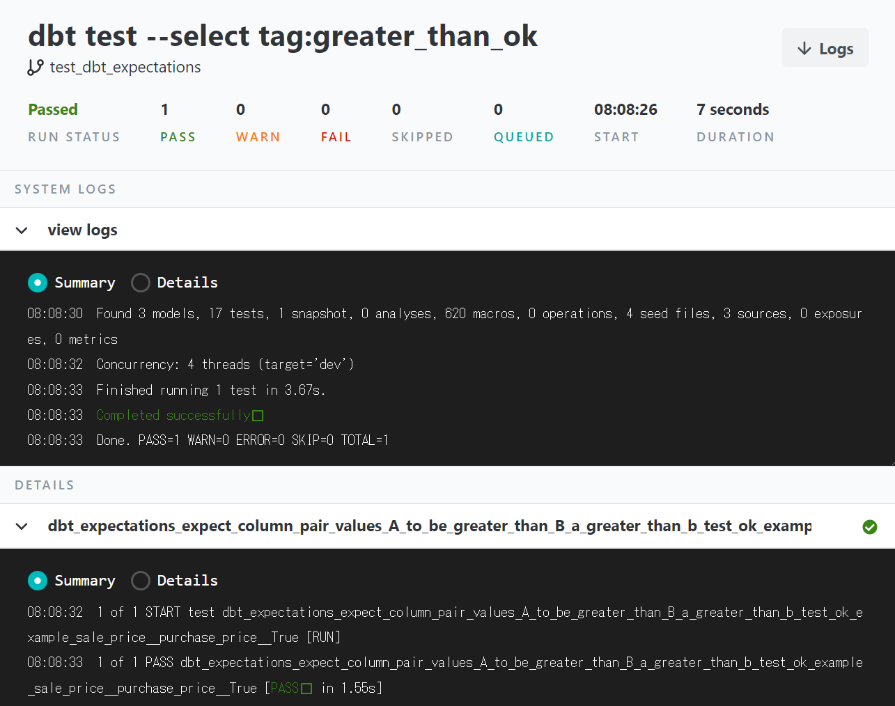 Great Expectationsを用いたデータ品質テストがdbt上で行えるpackage「dbt_expectations」を試してみた ...