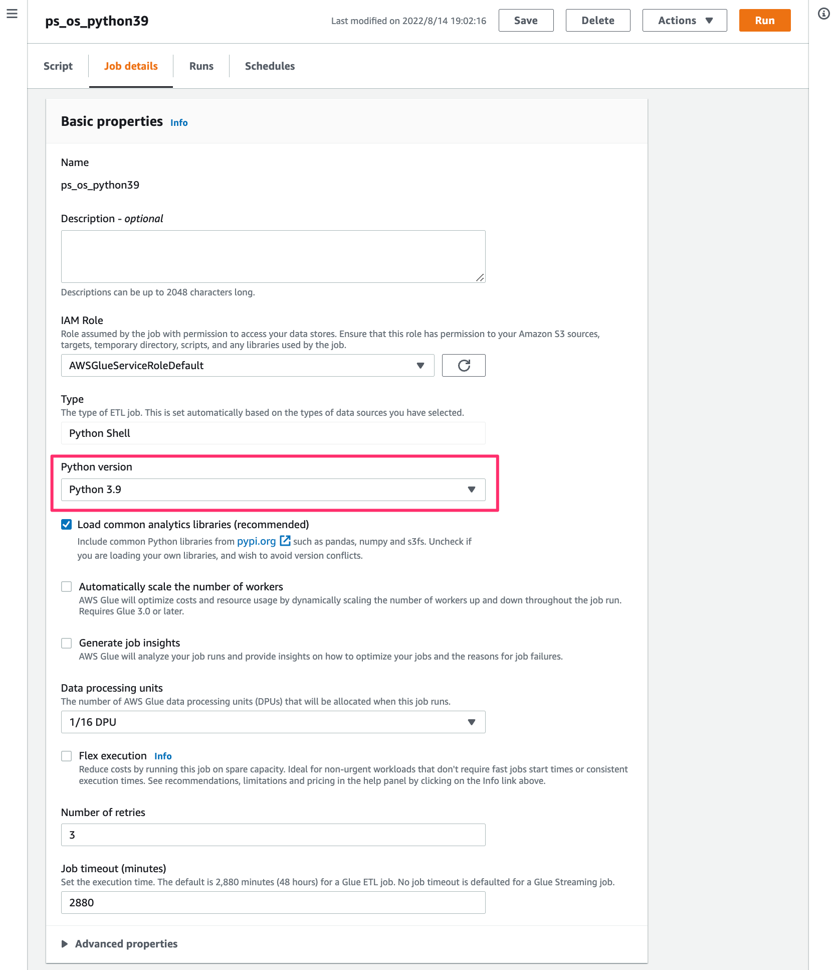 [アップデート] AWS Glue Python Shellがプリロードライブラリを備えた Python 3.9環境、追加ライブラリの ...