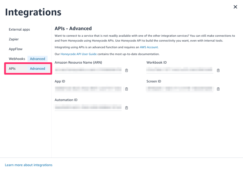 Amazon Honeycode の外部統合機能が新しくなったようなので Zapier 統合を有効化して確認してみた | DevelopersIO
