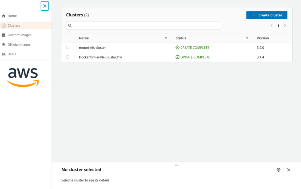 AWS ParallelCluster を GUI で管理できる AWS ParallelCluster Manager を試してみた | DevelopersIO