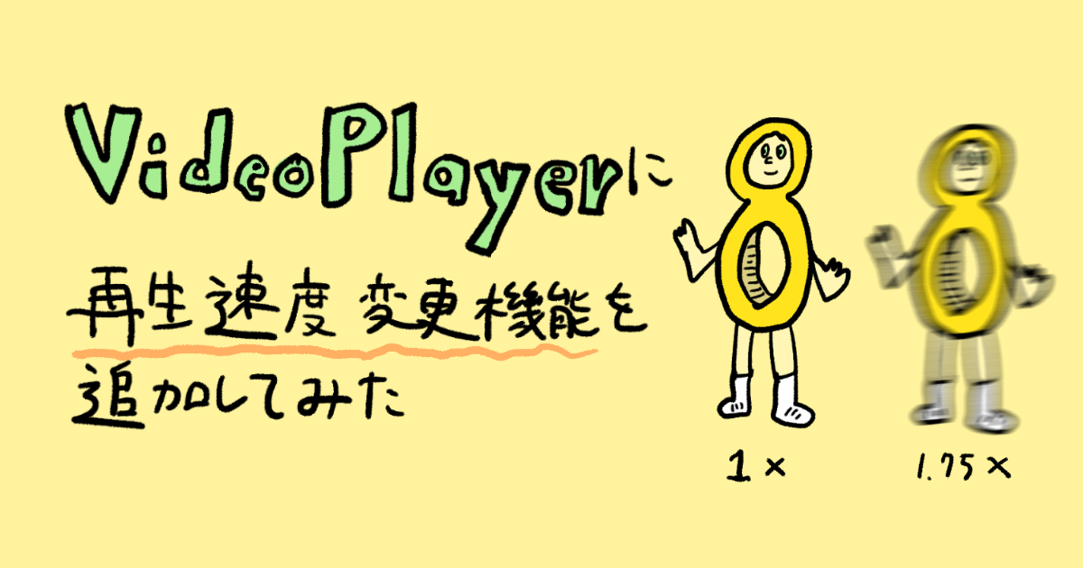 【SwiftUI】VideoPlayerに再生速度変更機能を追加してみた | DevelopersIO