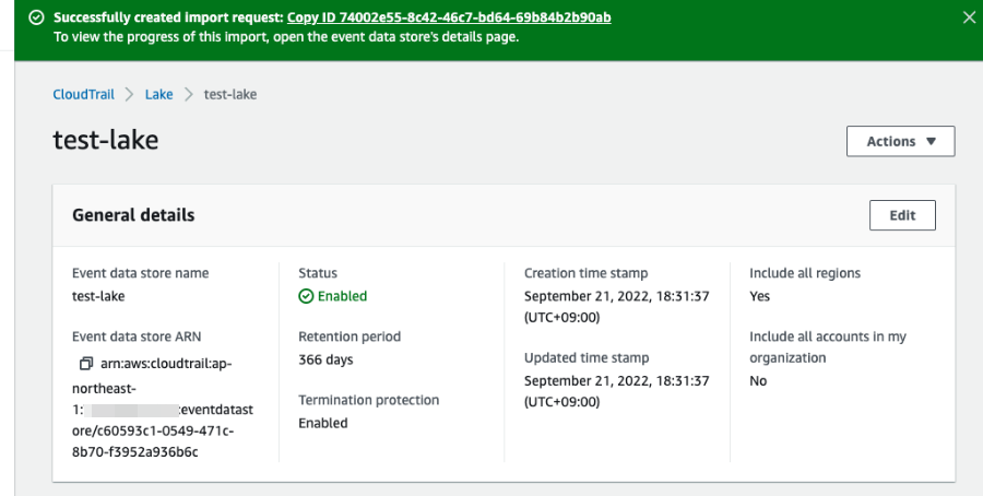 [アップデート] CloudTrail Lake が 既存の CloudTrail 証跡の S3 からログをインポートできるようになりました | DevelopersIO