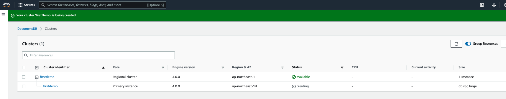 I Created Aws Documentdb And Inserted Queries Developersio