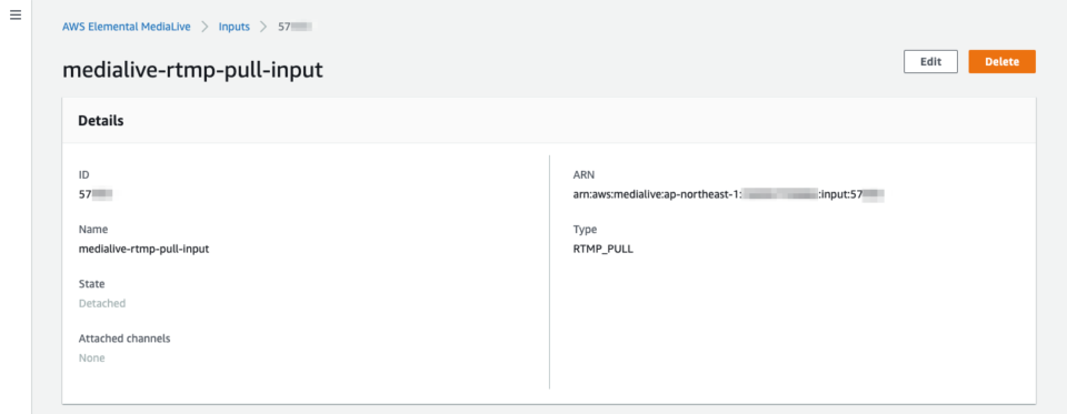 AWS Elemental MediaLiveのRTMP pull inputを使ってみた | DevelopersIO