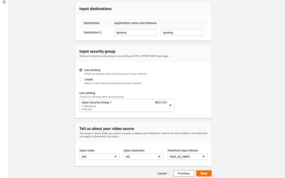 AWS Elemental MediaLiveのRTMP pull inputを使ってみた | DevelopersIO