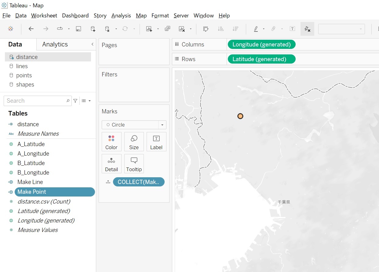 Using Tableau’s Spatial Functions | DevelopersIO